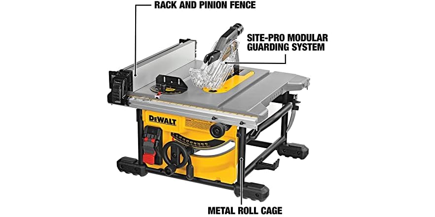 DEWALT 8-1/4" Compact Jobsite Table Saw