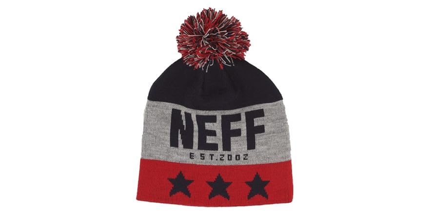 Neff Men's Big Star Beanie, 2 Colors