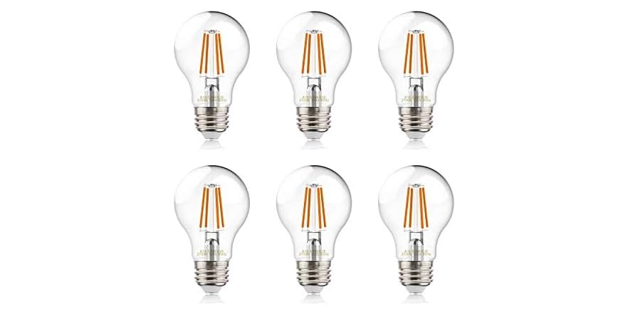 helloify A19 LED Filament Bulbs, 60 Watt