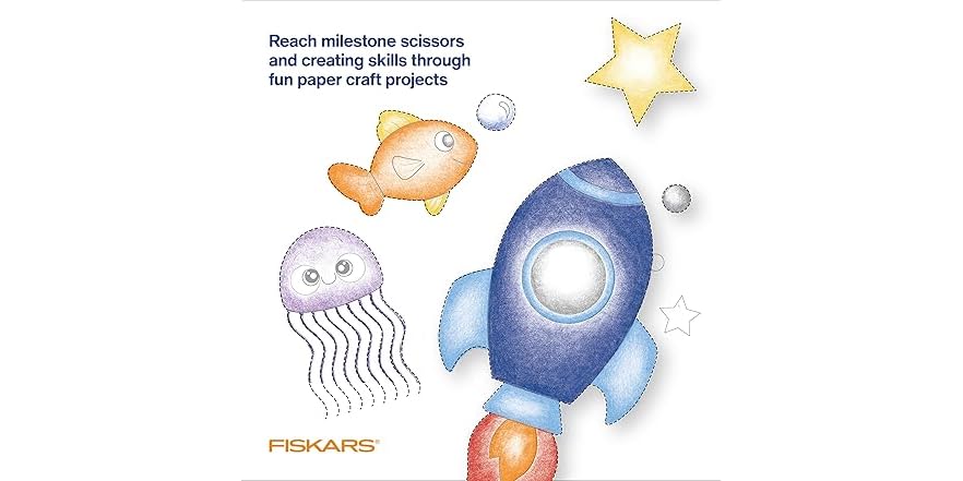 Fiskars Cut & Create Activity Book & Scissors