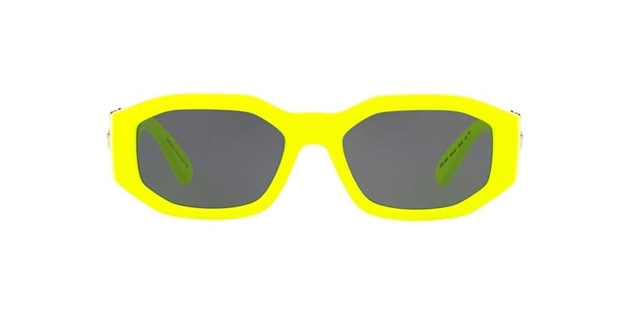 Versace VE 4361 532187 Yellow Fluo Plastic Square Sunglasses
