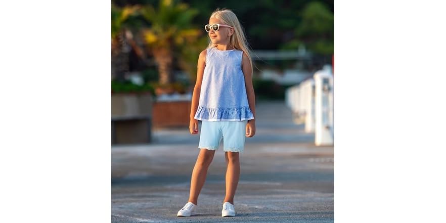 8 Pack Girls Active Shorts