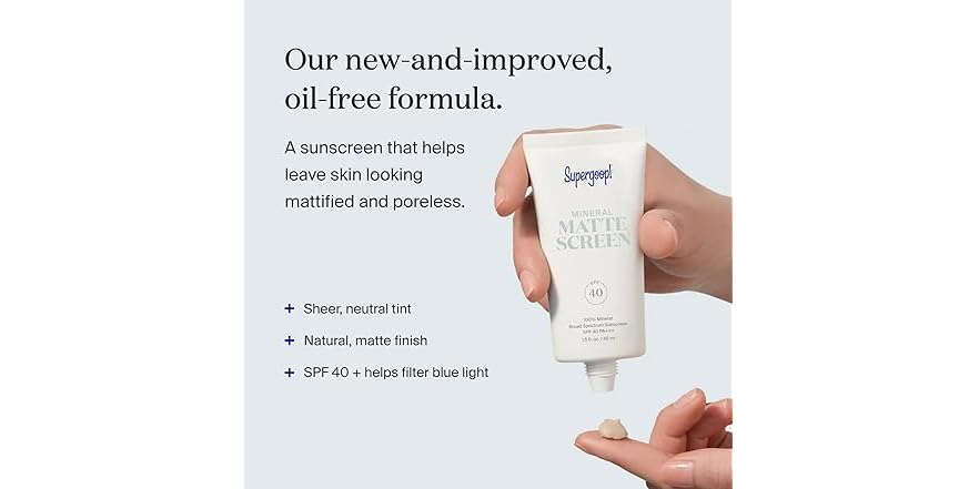 Supergoop! Mineral Mattescreen SPF 40, 2 Pack