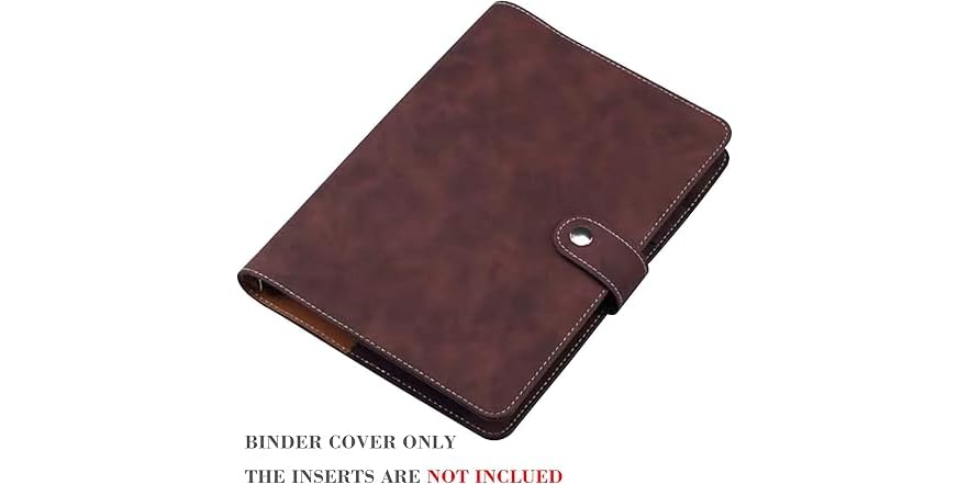 A5 PU Leather Notebook Binder 2 Pack