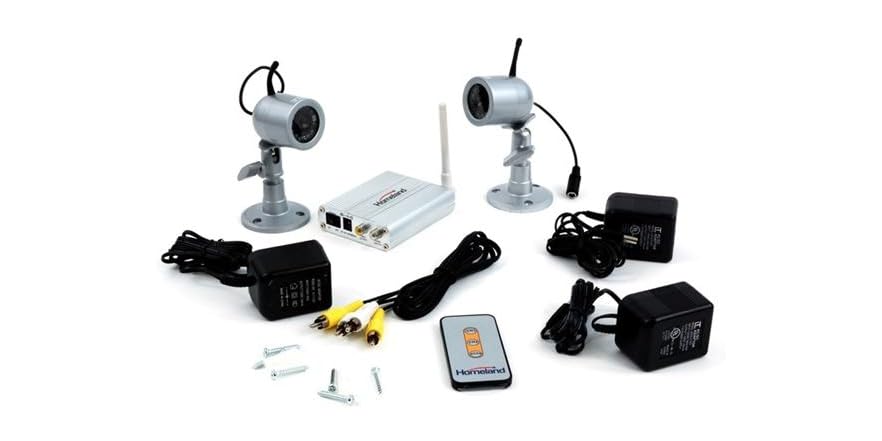 Homeland Security Wireless Day/Night Camera Kit – 2 Pack