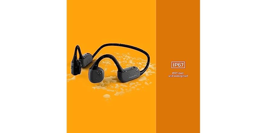 Philips GO A6606 Open-Ear Bone Conduction Bluetooth Headphones