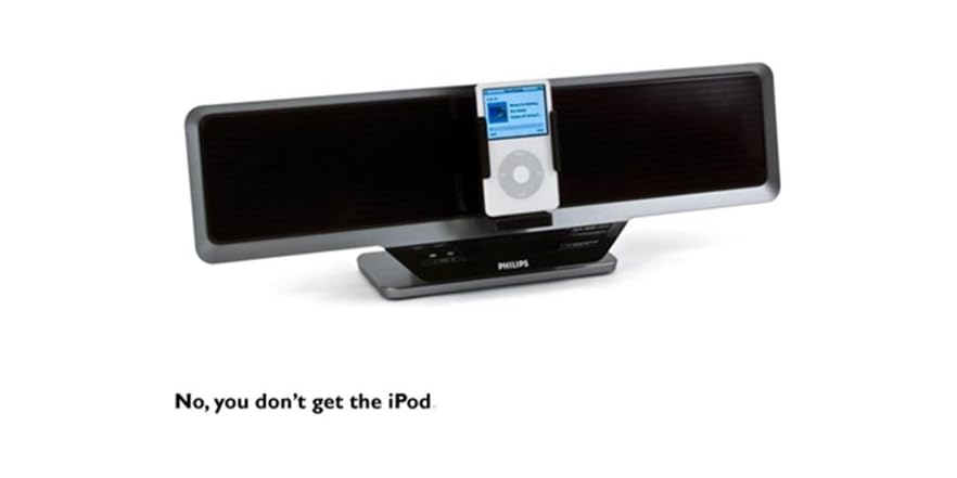 Philips iPod Docking System with FM Tuner and Dual wOOx loudspeakers