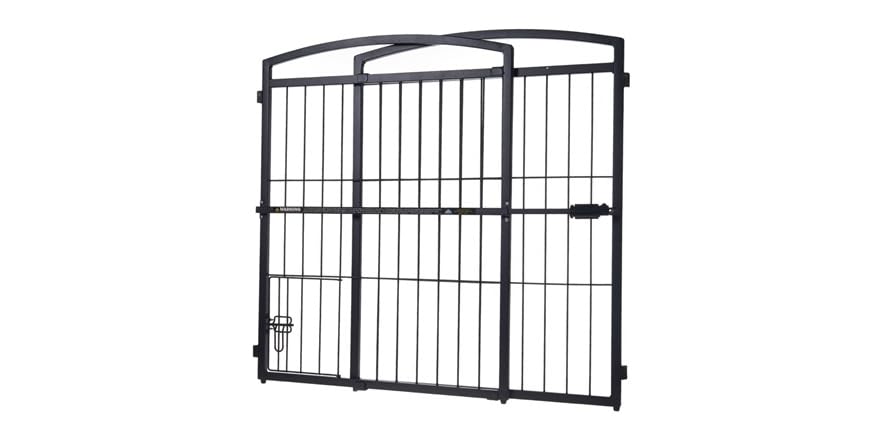 Outdoor Extra Tall Expandable Gate w Door