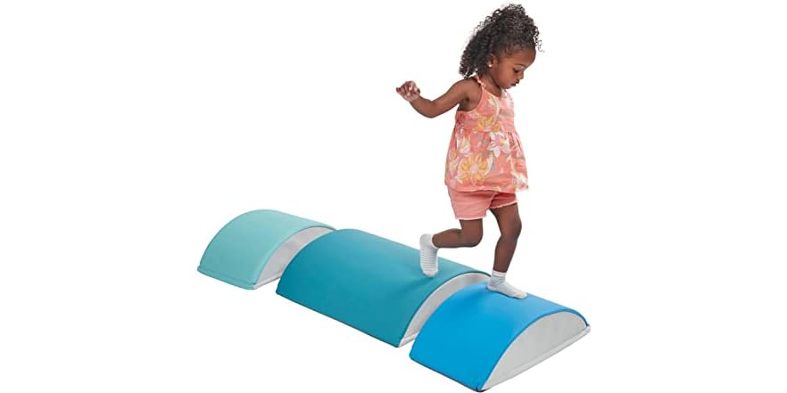 ECR4Kids Colorful Log Climber Set