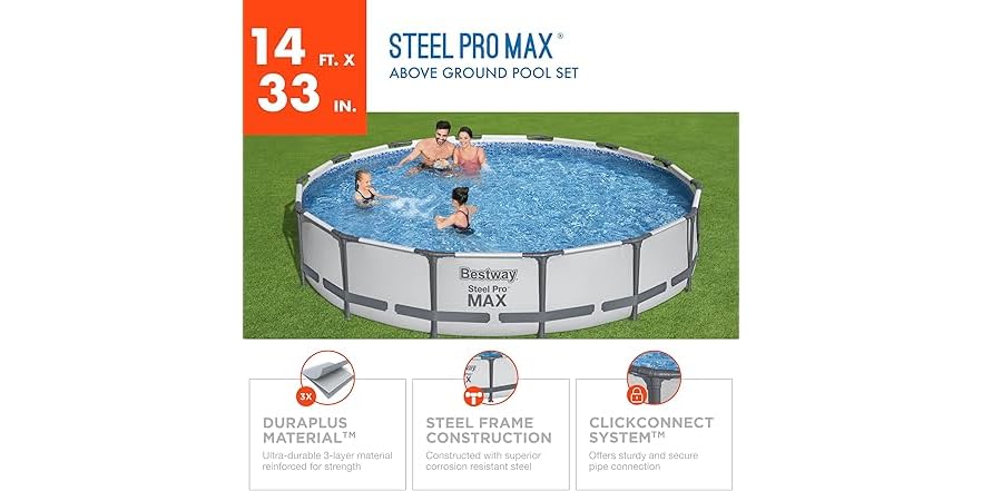 Bestway Steel Pro MAX 14' x 33" Round Pool Set