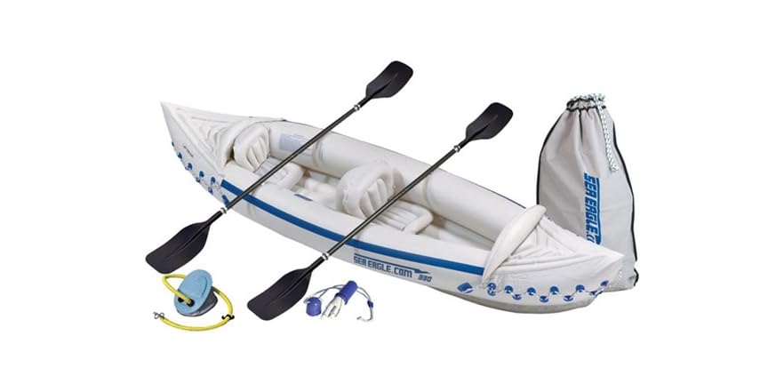 Sea Eagle 330 Deluxe Inflatable Kayak Bundle