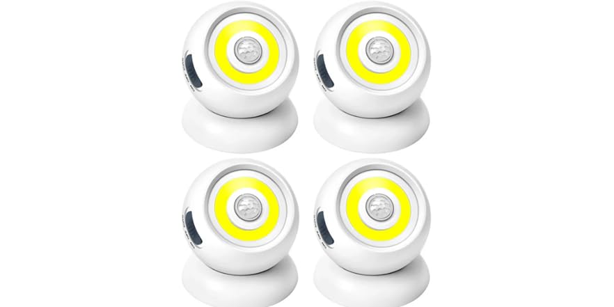 2 Pack 500 Lumens Motion Sensor Night Light