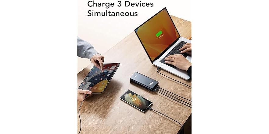 100W 20,000mAh Fast Charging Laptop Power Bank
