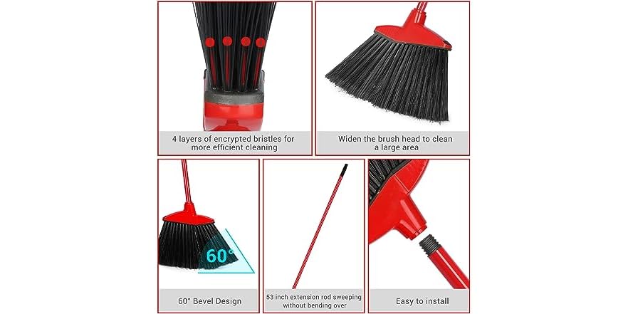 12 Pack Angle Commercial Brooms