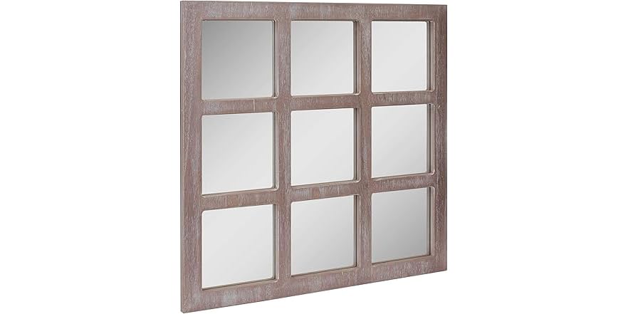 Stonebriar 23.5" Square Window Mirror White