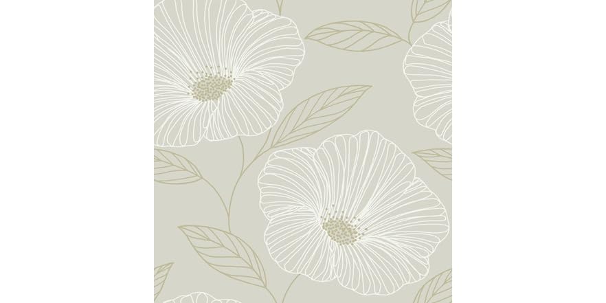 Dove Floweret Peel & Stick Wallpaper