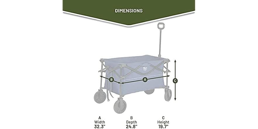 TIMBER RIDGE Folding Collapsible Wagon