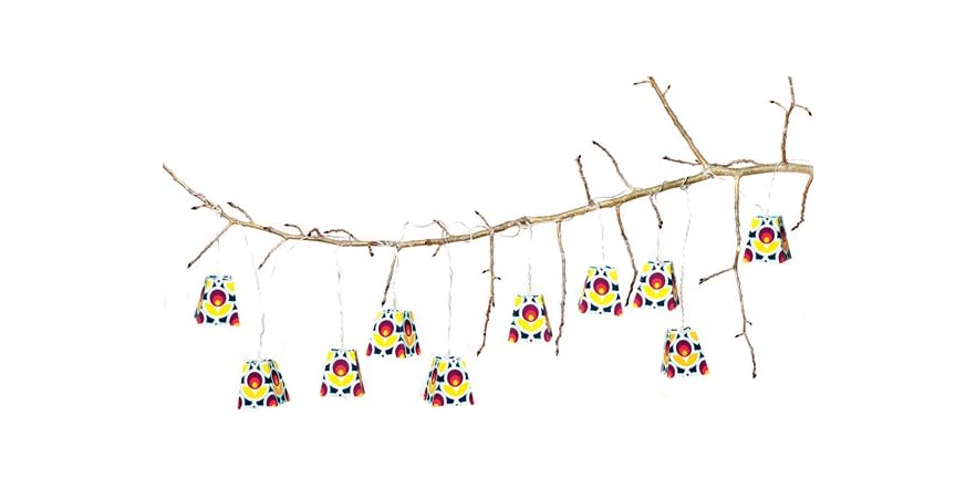 Solar String Lights- Mod Tulip print