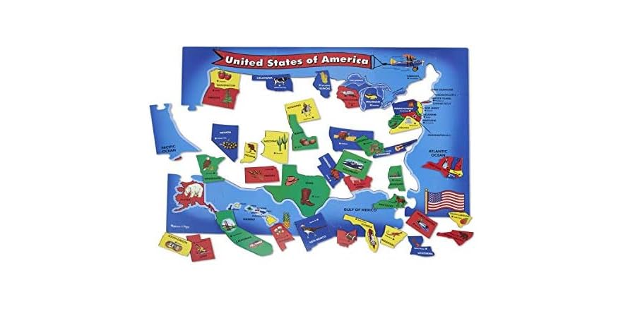 Melissa & Doug USA Map Floor Puzzle