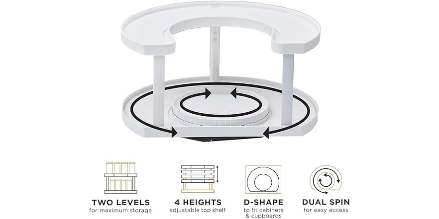Stow N Spin 2-Tier Spice Spinner