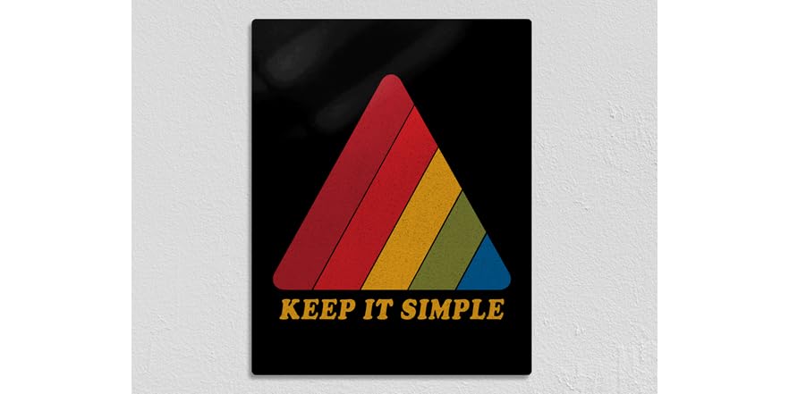 "Keep It Simple" Metal Poster
