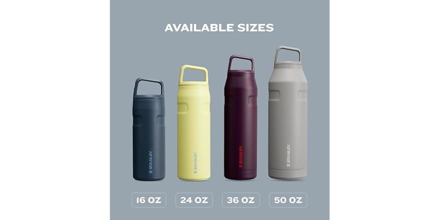 Stanley IceFlow Cap Carry Bottle, 16 oz, Fog Glimmer