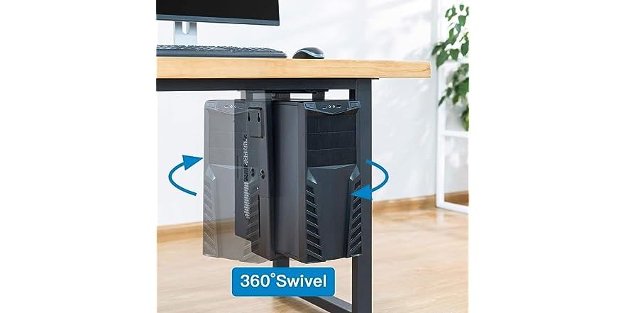 HUANUO CPU Holder Under Desk Mount - Adjusta