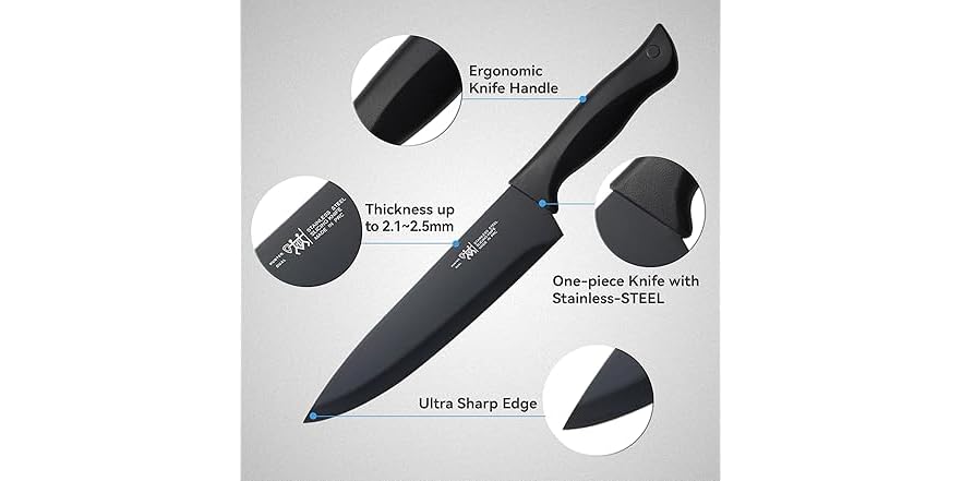 All-In-One Kitchen Knife Set, 15-Piece