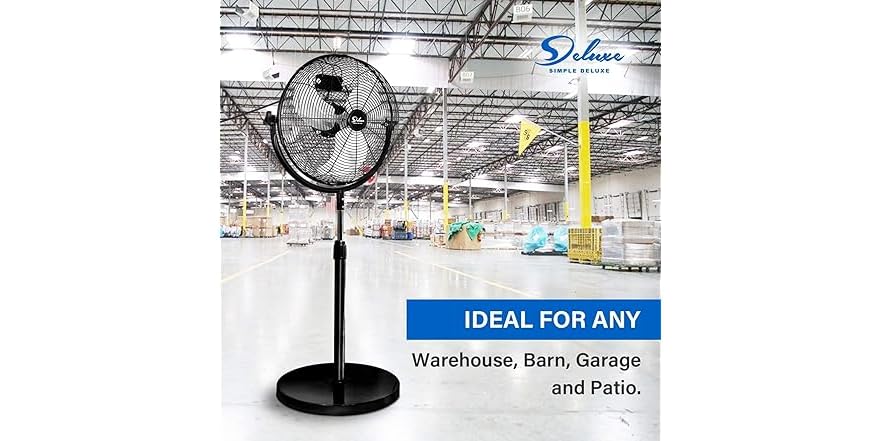 Simple Deluxe 20" Pedestal Standing Fan