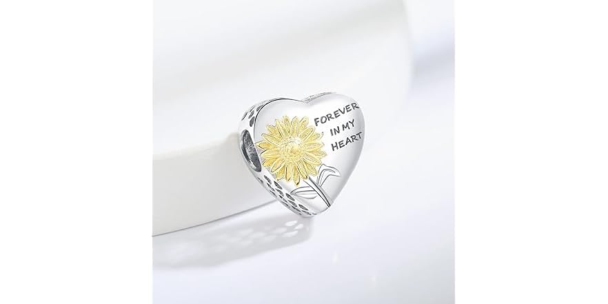 CLYQCL 925 Sunflower Charms Fit Pandora