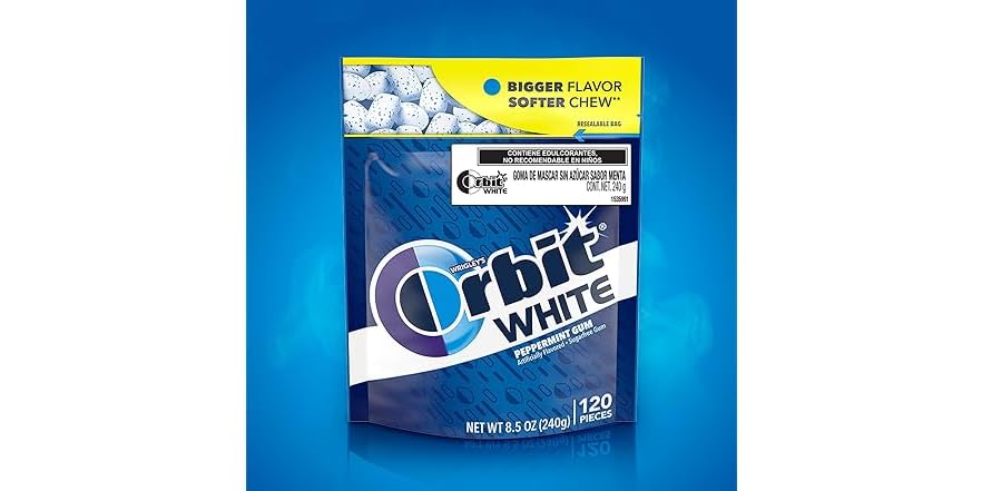 ORBIT White Peppermint Gum 120ct