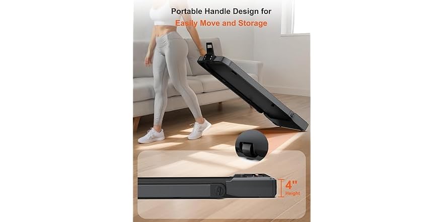 Walking Pad with Handle Bar