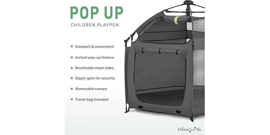Dream On Me Pop Up Children Playpen