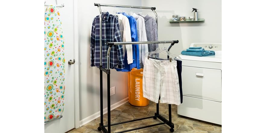 Flared Adjustable Height Garment Rack