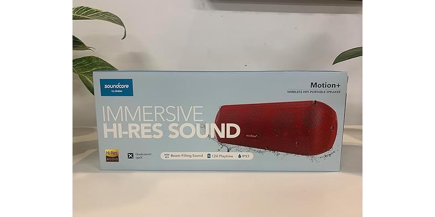 Soundcore Motion+ Bluetooth Speaker with Hi-Res 30W Audio (Open Box)