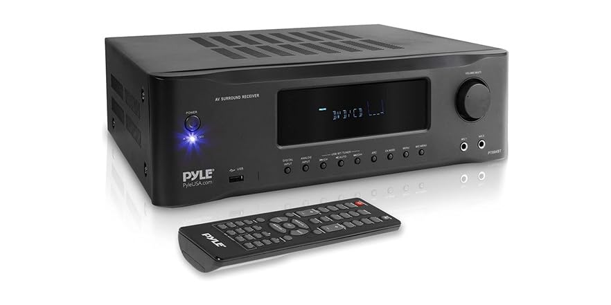 Pyle 5.2-Channel 1000 Watt Hi-Fi Bluetooth Stereo Amplifier