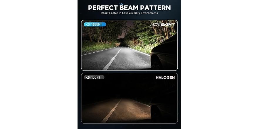 4 Pack 9005 6500K H11 LED Bulbs Combo