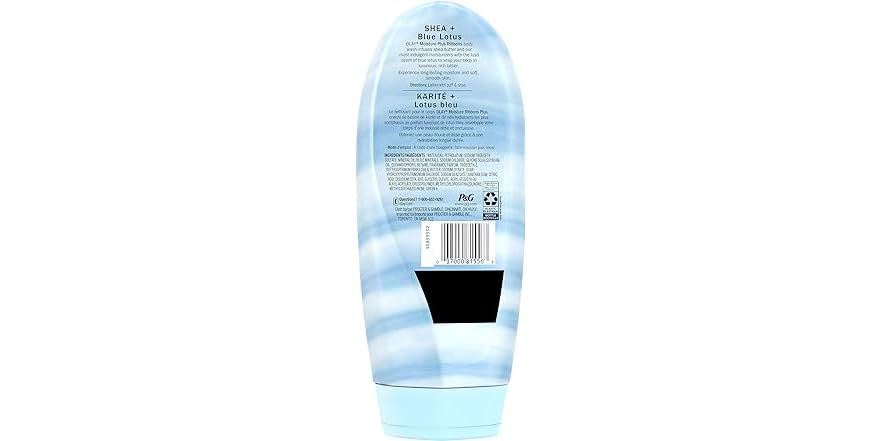 (4 Pack) Olay Moisture Ribbons Plus Shea + Blue Lotus Body Wash, 18 Fl Oz
