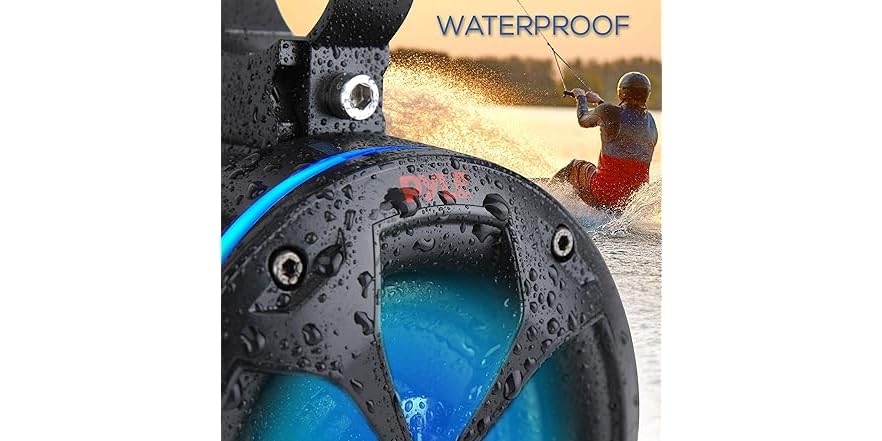 Pyle 4" 800W Active Passive 2-Way Waterproof Off Road Speakers