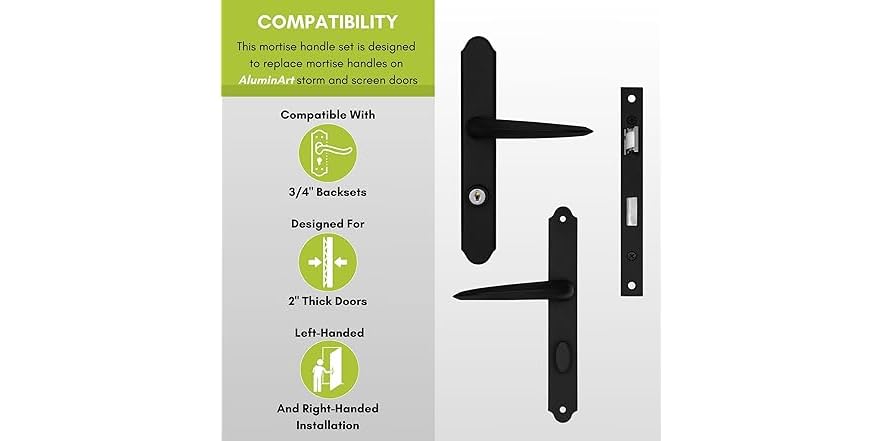 Ideal Security MSMB Straight Mortise Lock Set