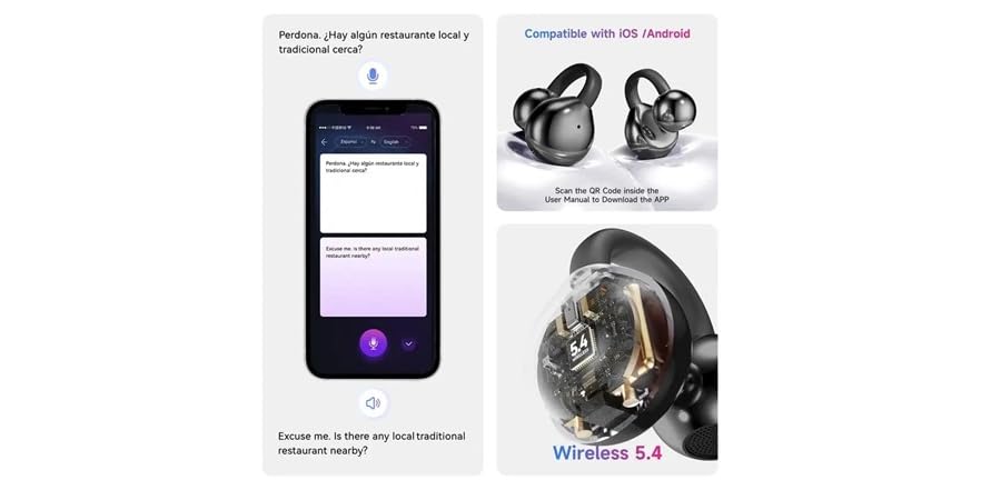 2-Way Real Time Translator Headphones