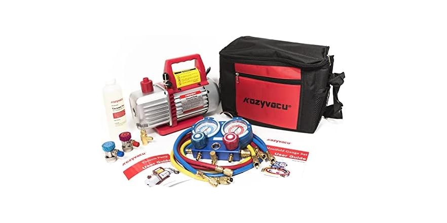 AUTO AC Repair Tool Kit with Pump