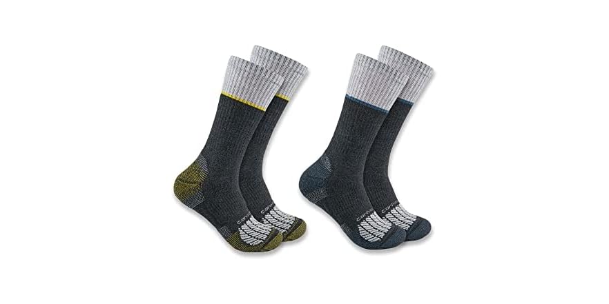 Carhartt Men's Steel Toe Socks 2 Pairs