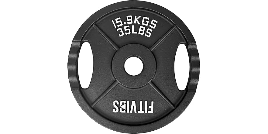 Fitvids 2" Cast Iron Plate, 35LB Pair (2 Hole Vintage)