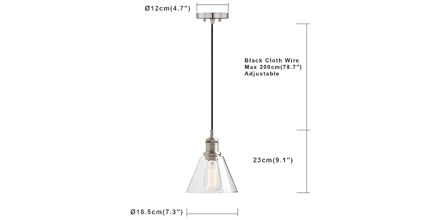 Vintage Edison Hanging Pendant Light