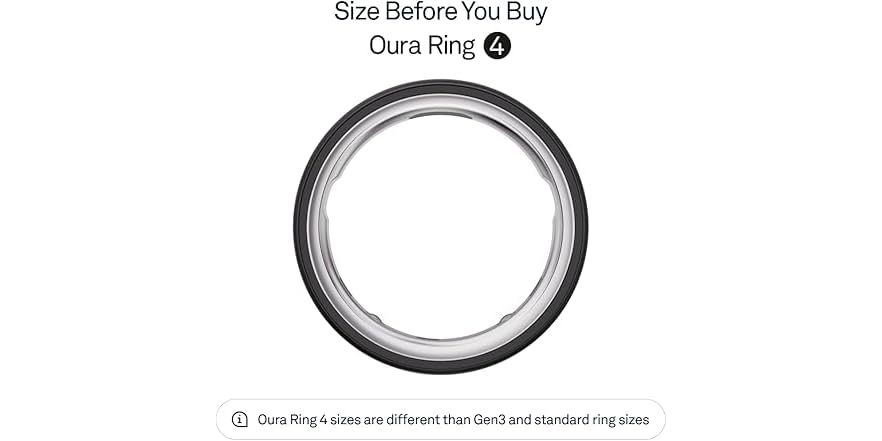 Oura Ring 4 Stealth, Size 10