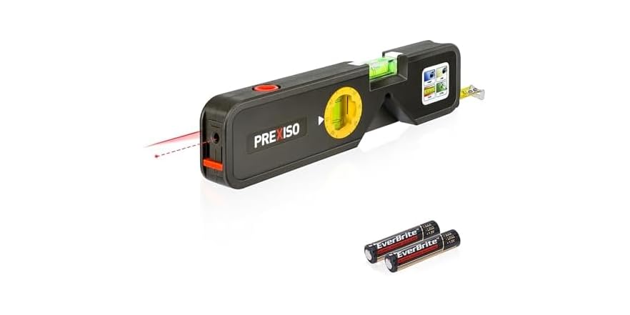 PREXISO 4-in-1 Line Laser Level, Torpedo Level