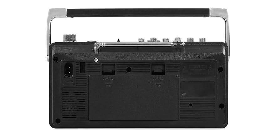 Victrola Mini Bluetooth Boombox with Cassette Player