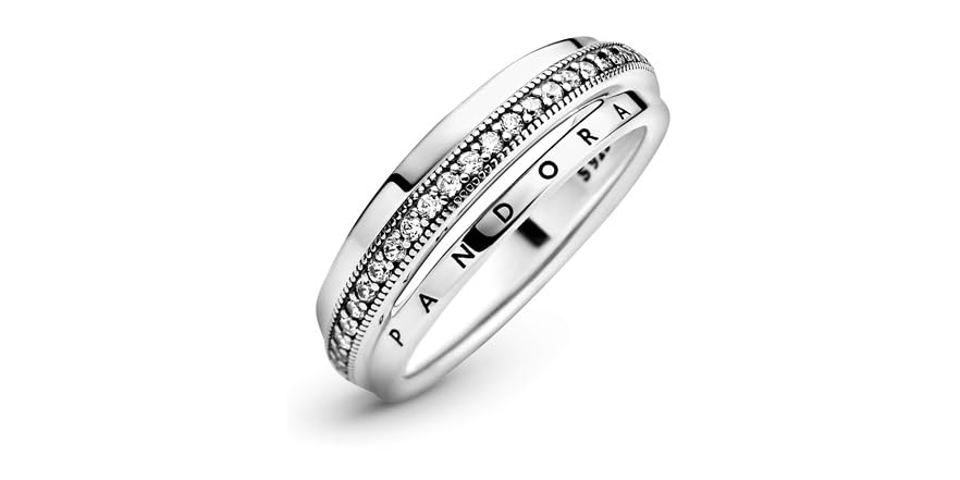 Pandora 199040C01 US8.5 Triple Band Ring