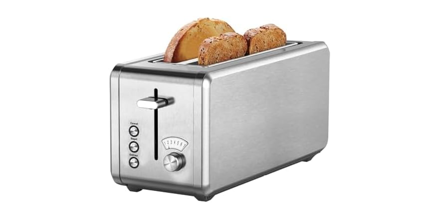 whall W056 Long Slot 4-Slice Toaster (Open Box)